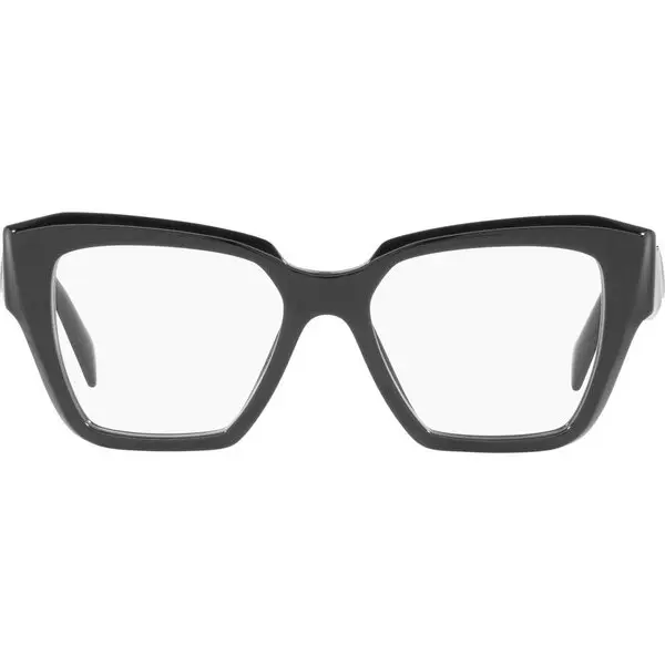 Prada 51mm Square Optical Glasses - Black