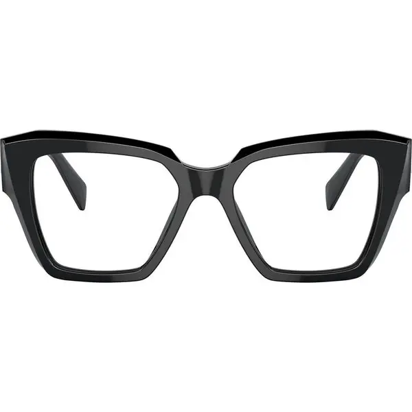 Prada 51mm Square Optical Glasses - Black/demo Lens