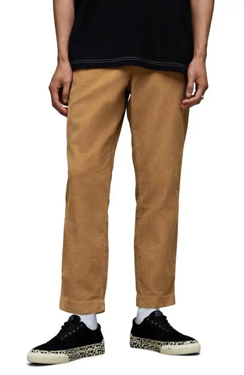 ALLSAINTS Slied Corduroy Trousers - Cacao Brown