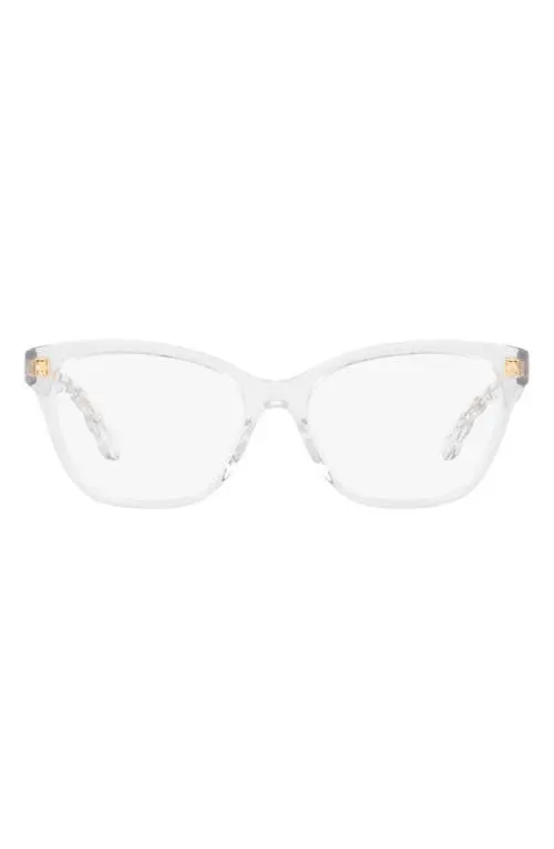Tory Burch 53mm Rectangular Eyeglasses - Clear