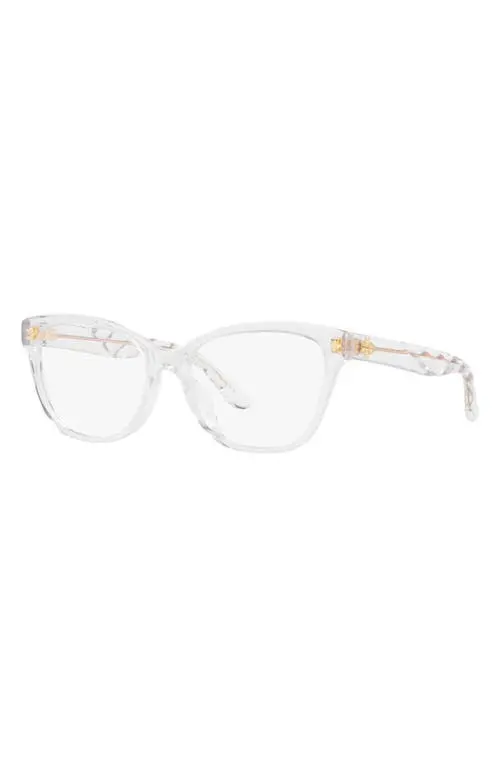 Tory Burch 53mm Rectangular Eyeglasses - Clear