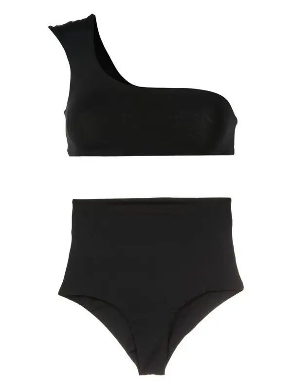 LYGIA & NANNY Marjory One-shoulder Bikini - Black