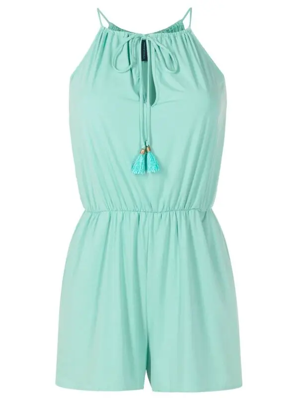 LYGIA & NANNY Laya Sleeveless Playsuit - Green
