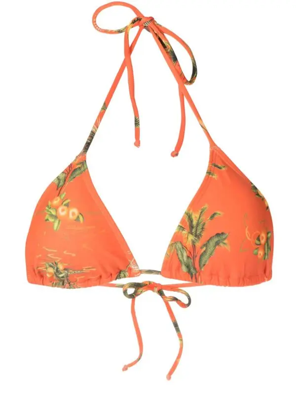 LYGIA & NANNY Lido Triangle-cup Bikini Top - Orange