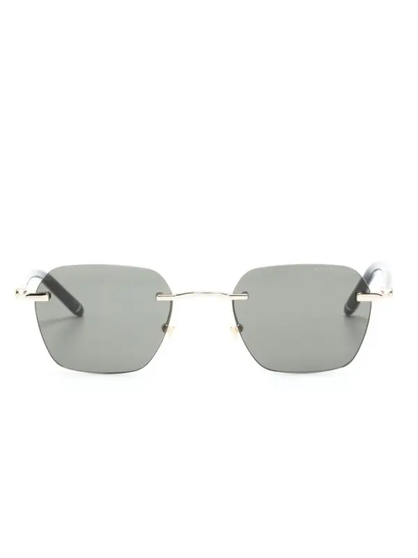 Montblanc Rimless Square-frame Sunglasses - Black