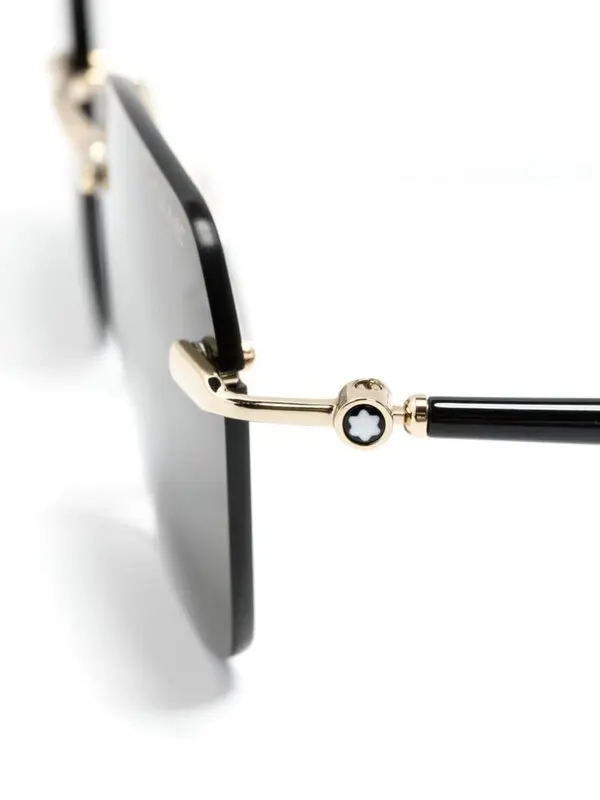 Montblanc Rimless Square-frame Sunglasses