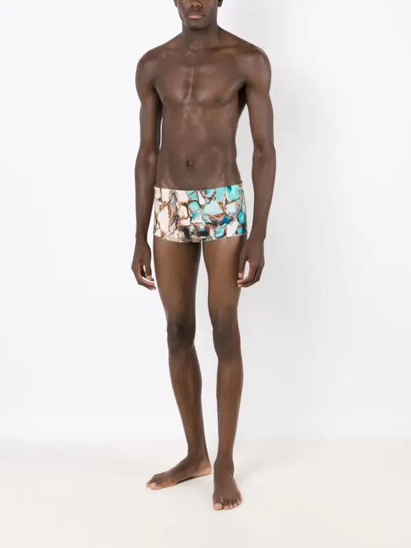 LYGIA & NANNY Copacabana Printed Trunks - Blue