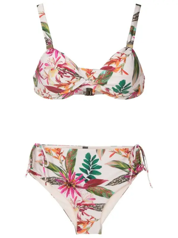 LYGIA & NANNY Marcela Floral-print Bikini - White