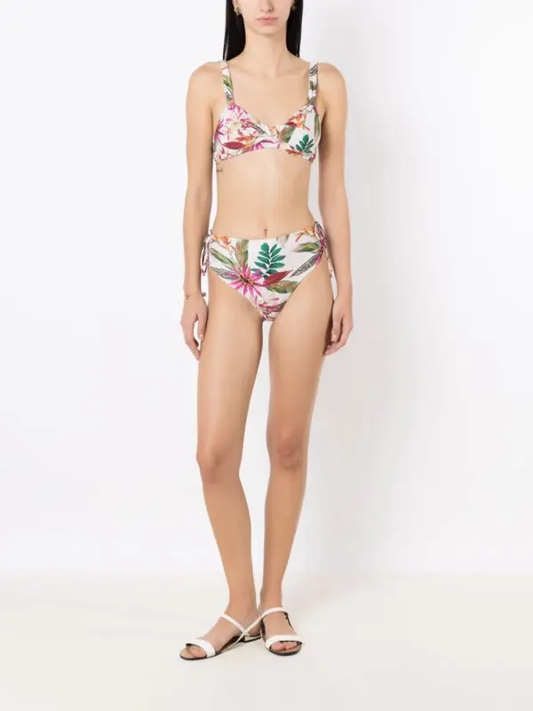 LYGIA & NANNY Marcela Floral-print Bikini - White