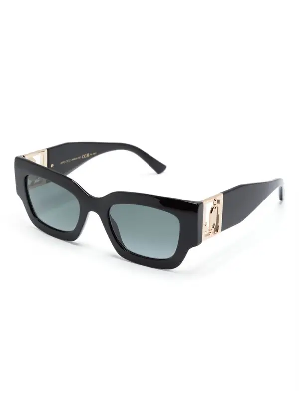 JIMMY CHOO Nena Rectangle-frame Sunglasses