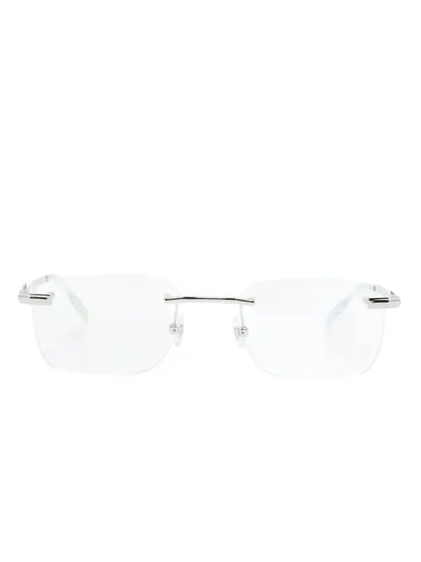 Montblanc Rimless Rectangle-frame Glasses - Silver