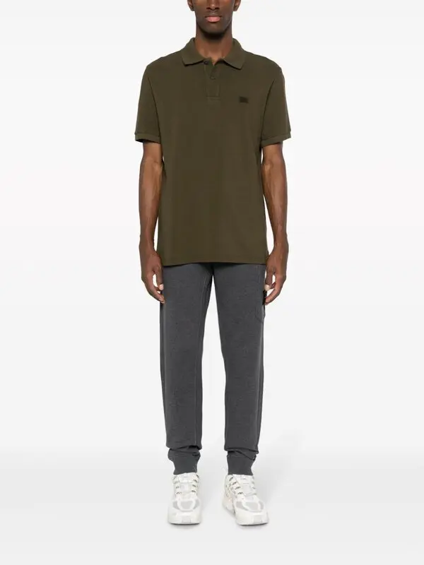 C.P. COMPANY Logo-embroidered Cotton Polo Shirt