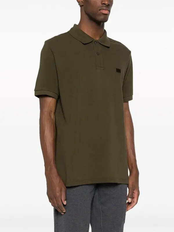 C.P. COMPANY Logo-embroidered Cotton Polo Shirt