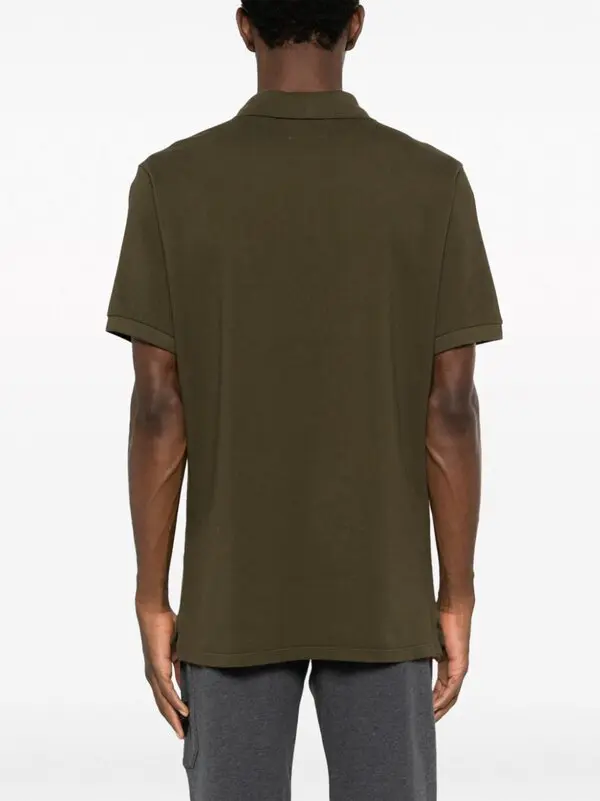 C.P. COMPANY Logo-embroidered Cotton Polo Shirt