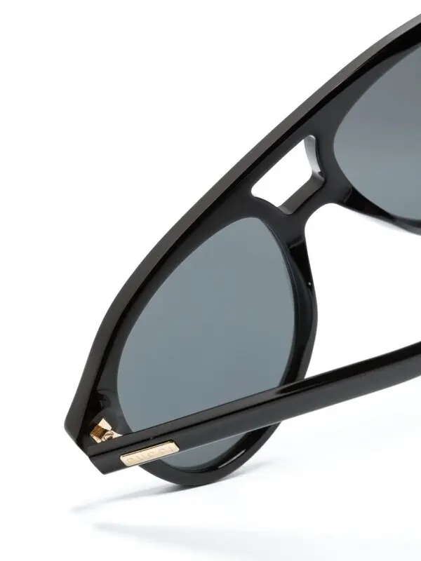 Gucci Logo-plaque Oversize-frame Sunglasses