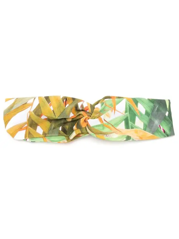 LYGIA & NANNY Bethânia Botanical-print Headband - Yellow
