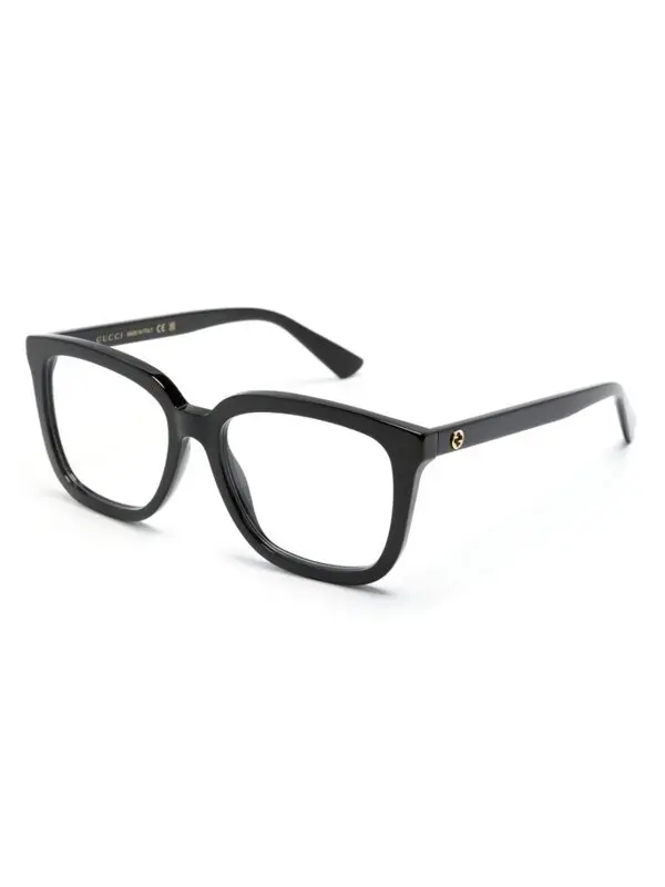 Gucci Logo Plaque Square-frame Eyeglasses