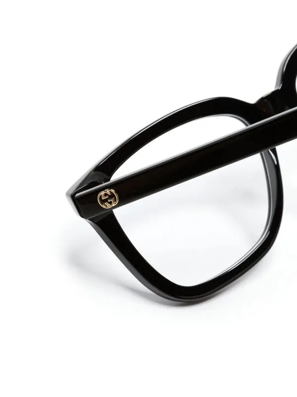 Gucci Logo Plaque Square-frame Eyeglasses
