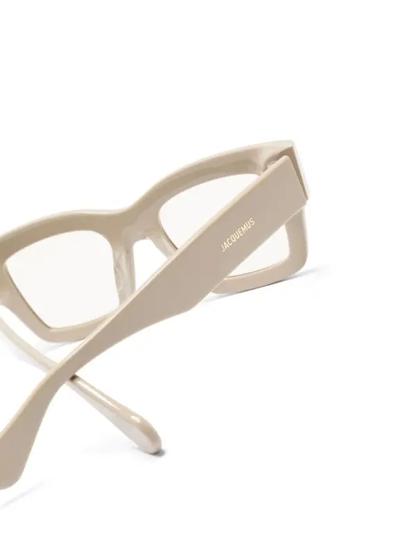 Jacquemus Les Lunettes Baci Square-frame Sunglasses - Neutrals