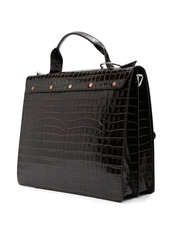 WALTER VAN BEIRENDONCK Maxi Crocodile Leather Bag