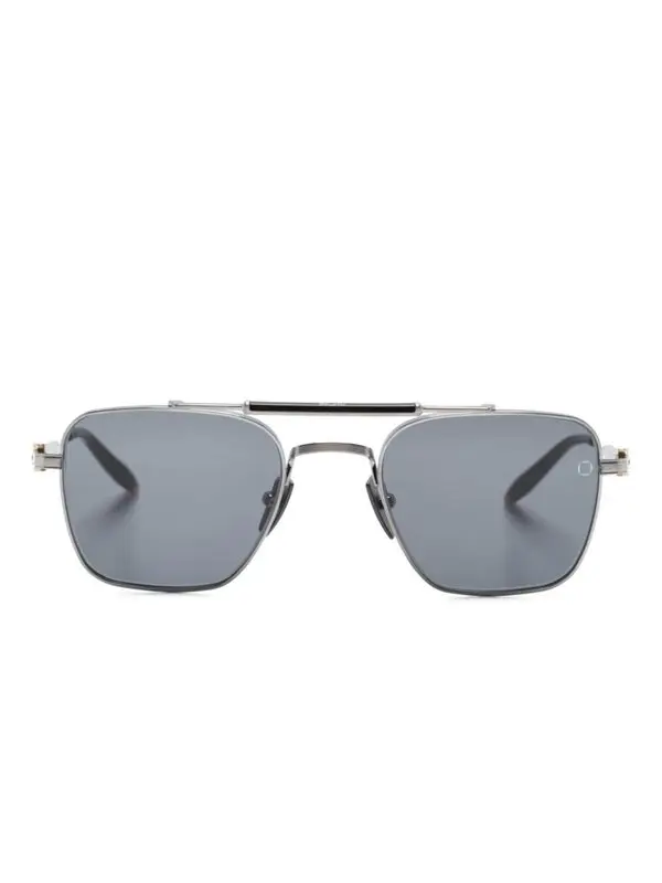 AKONI Europa Square-frame Sunglasses - Grey