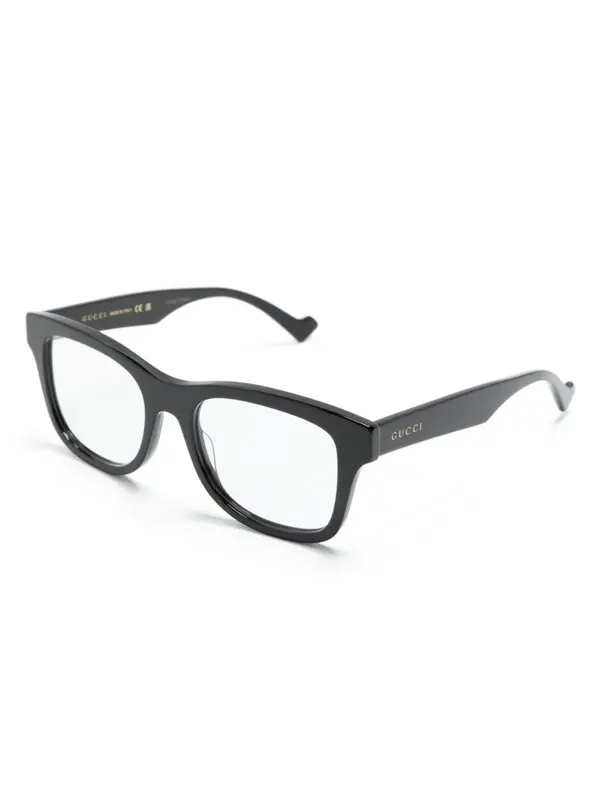 Gucci Logo-engraved Square-frame Eyeglasses