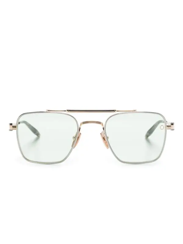 AKONI Europa Square-frame Sunglasses - Gold