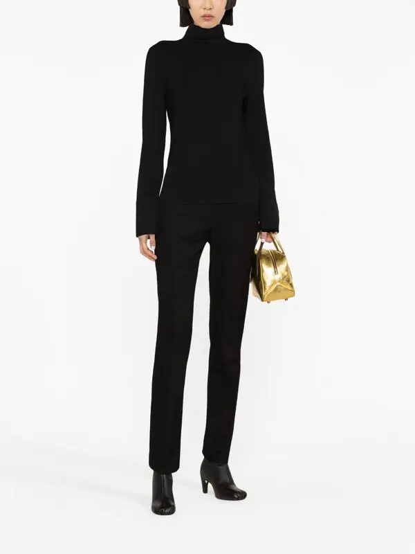 JOSEPH Roll-neck Silk-blend Top