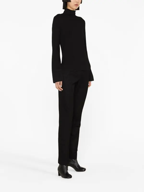 JOSEPH Roll-neck Silk-blend Top