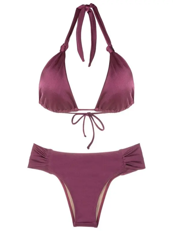 BRIGITTE Name Knot-detail Bikini - Purple