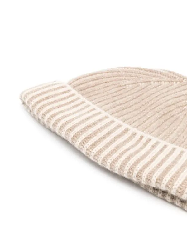 Sease Ribbed Cashmere Beanie