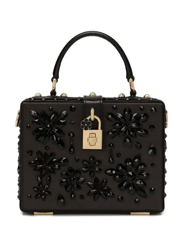 Dolce & Gabbana Dolce Box Gemstone Tote - Black
