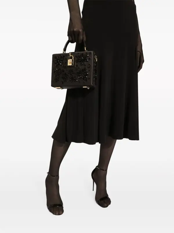 Dolce & Gabbana Dolce Box Gemstone Tote - Black