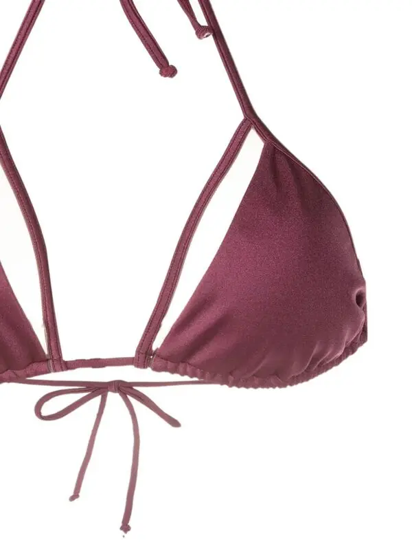 BRIGITTE Cut-out Triangle-cup Bikini - Purple