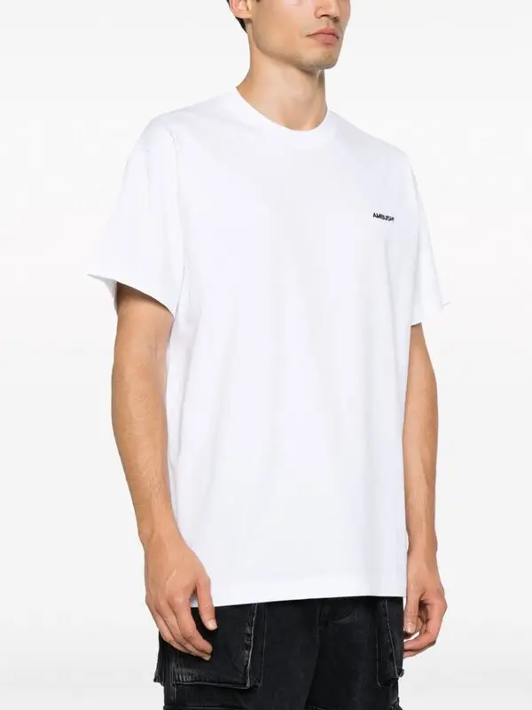 AMBUSH Logo-embroidered Crew-neck T-shirt - White