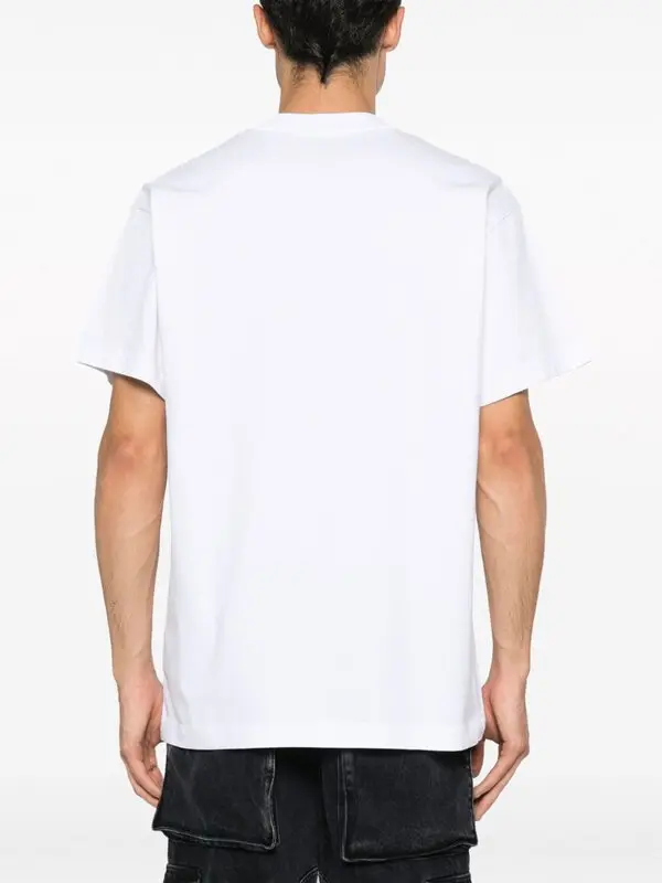 AMBUSH Logo-embroidered Crew-neck T-shirt - White