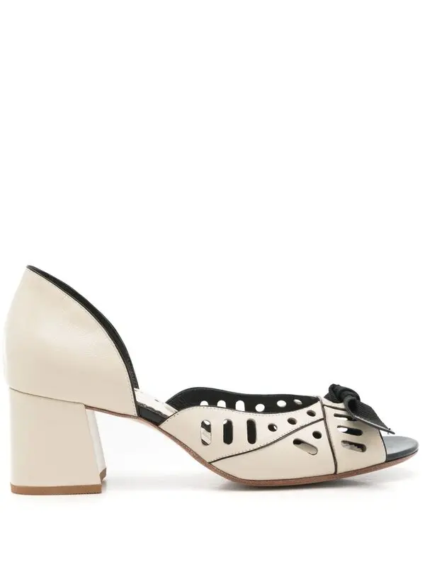 STUDIO CHOFAKIAN Adrienne Bow-detail Pumps