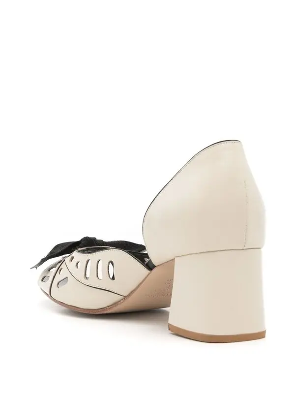 STUDIO CHOFAKIAN Adrienne Bow-detail Pumps