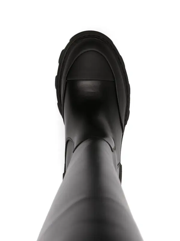 GANNI Rubber Toecap Leather Boots