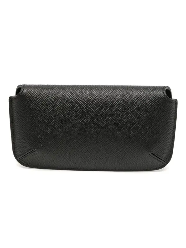 Smythson Logo-stamp Leather Sunglasses Case