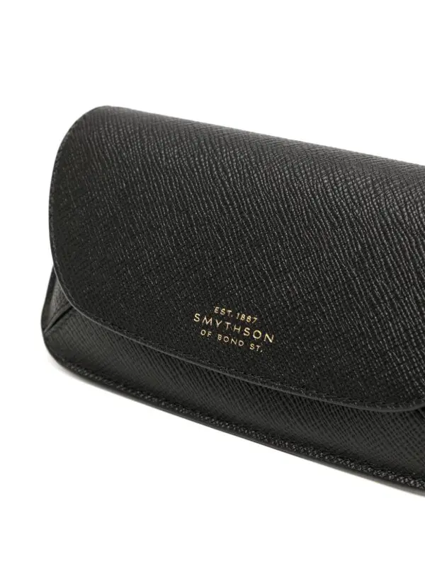 Smythson Logo-stamp Leather Sunglasses Case