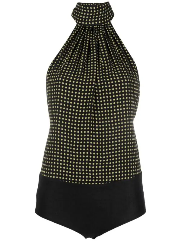 Philosophy Di Lorenzo Serafini Dot-print Halterneck Top