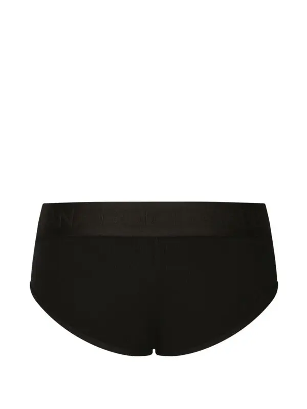 Dolce & Gabbana Logo-waistband Cotton Boxers - Black