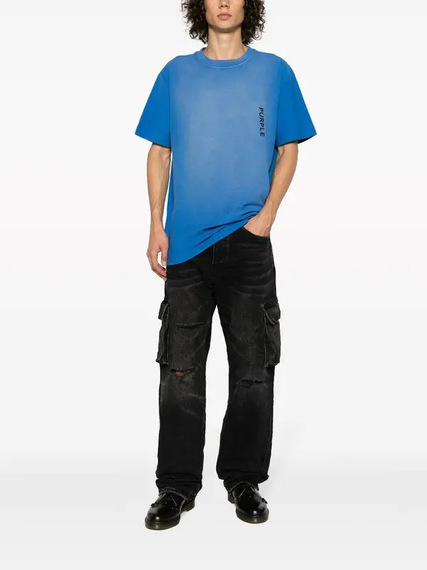 PURPLE BRAND Distressed Straight-leg Cargo Jeans