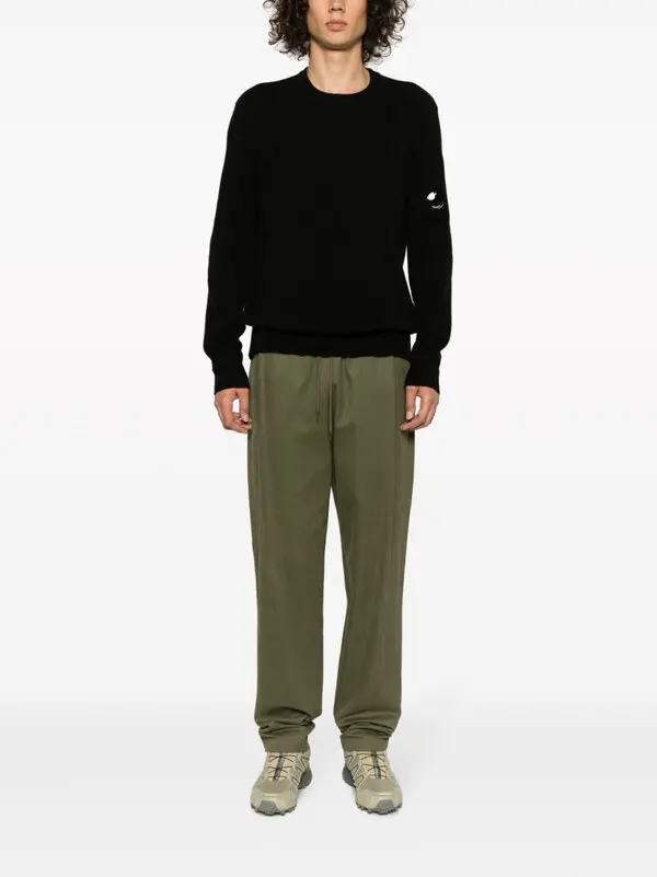 C.P. COMPANY Lens-detail Crew-neck Jumper - Black