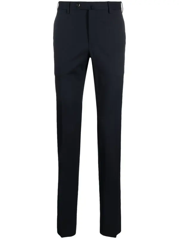 PT TORINO Off-centre Straight-leg Trousers - Blue