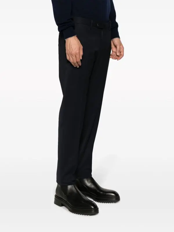 PT TORINO Off-centre Straight-leg Trousers - Blue