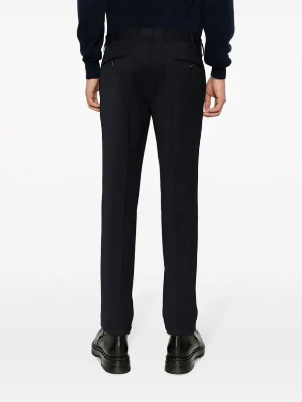 PT TORINO Off-centre Straight-leg Trousers - Blue
