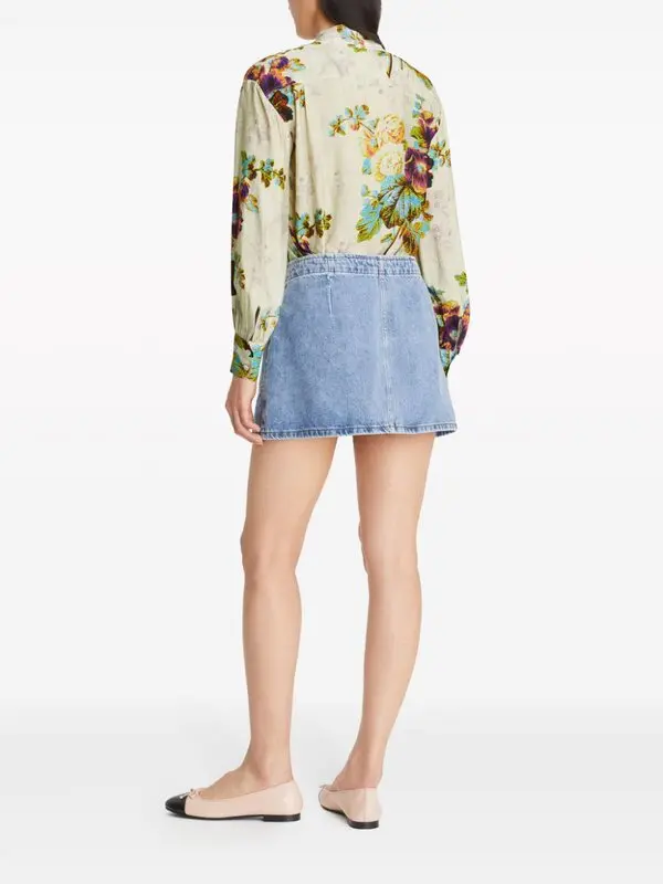 Tory Burch Floral Pussy-bow Blouse