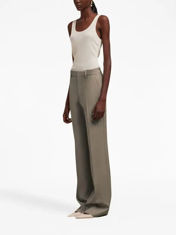 Ami Wide-leg Virgin Wool Trousers